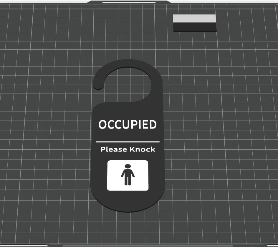 OCCUPIED SIGN BATHROOM by YoBoyJosue - MakerWorld