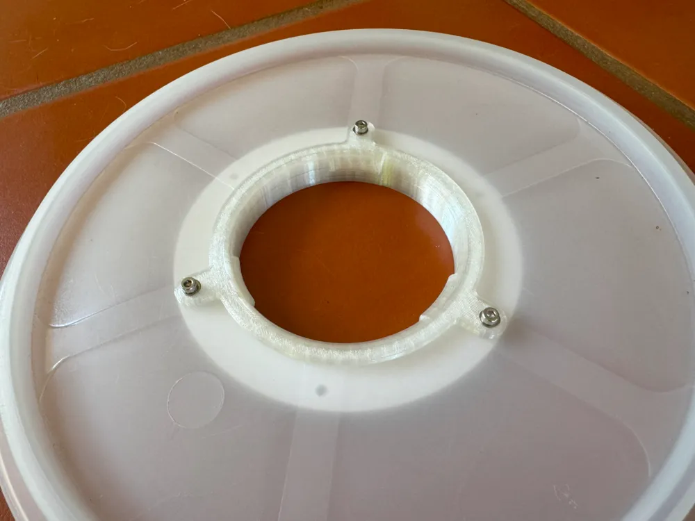 Hydroponics tower bucket flange, A1 Mini sized Remixed by Roger ...