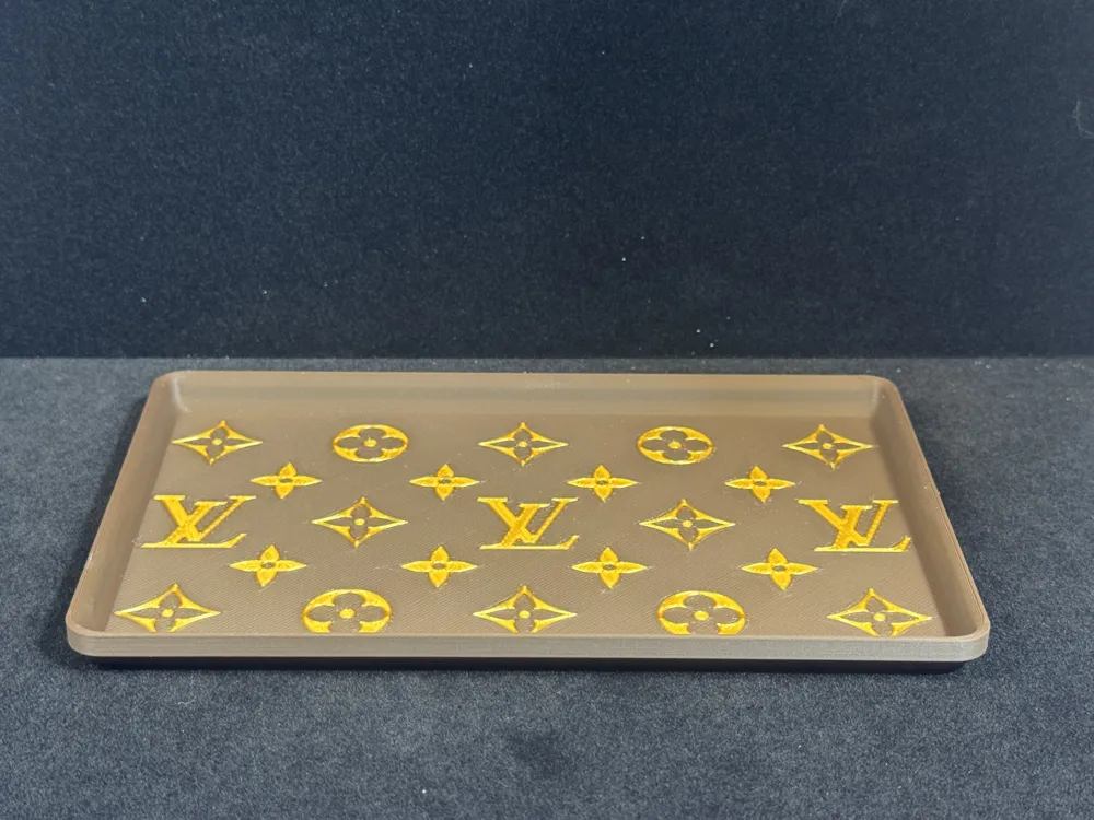 Louis Vuitton Tray / Catch All - 2 Sizes - Free 3D Print Model - MakerWorld