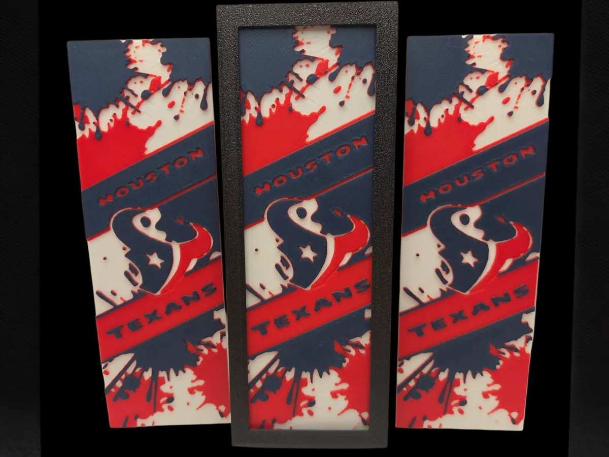 Houston Texans 50mm x 150mm Bookmark by MythicHue's MakerWorld ...