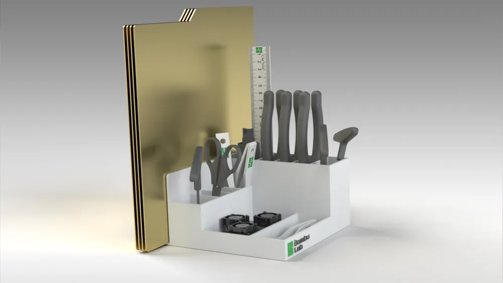 3D Printer Organizer with Build Plate Holder by 3D Print Masters Hub ...