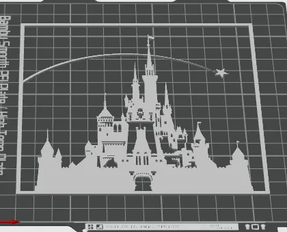 Disney/harry potter castle - wall art deco by Scott-3d - MakerWorld