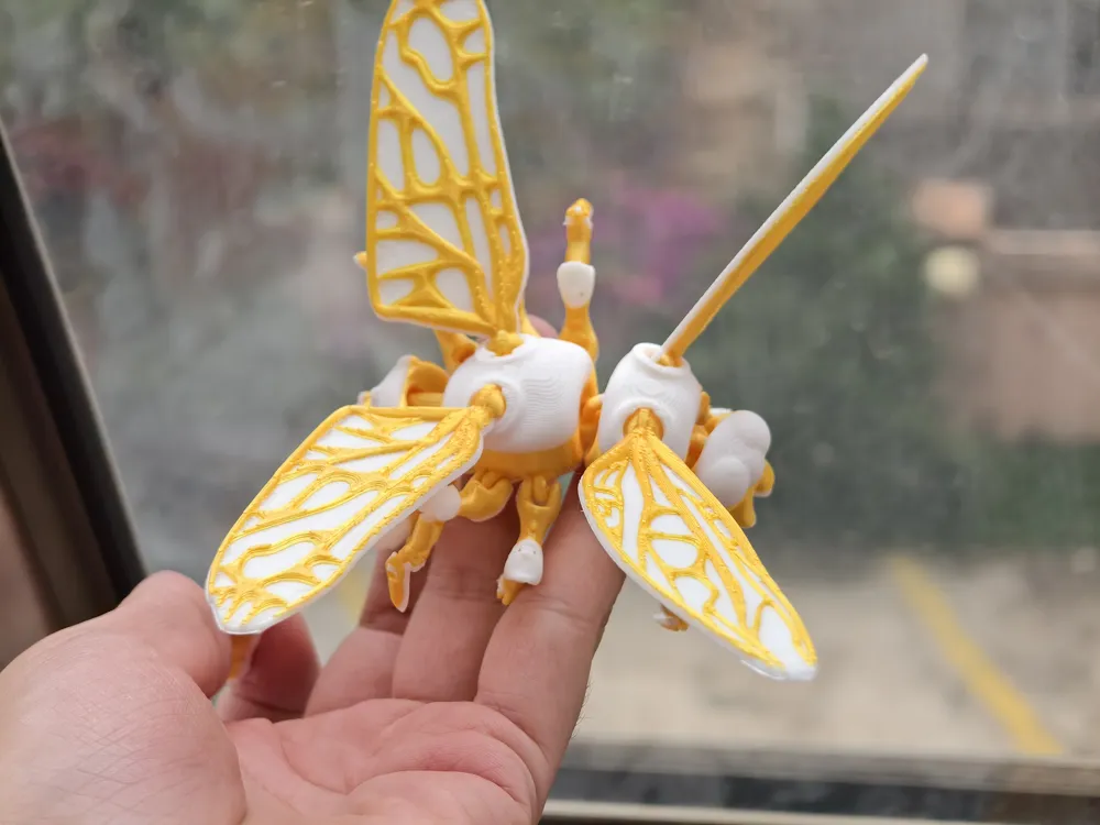 Dragonfly, fully articulated, no supports needed, direct print from ...