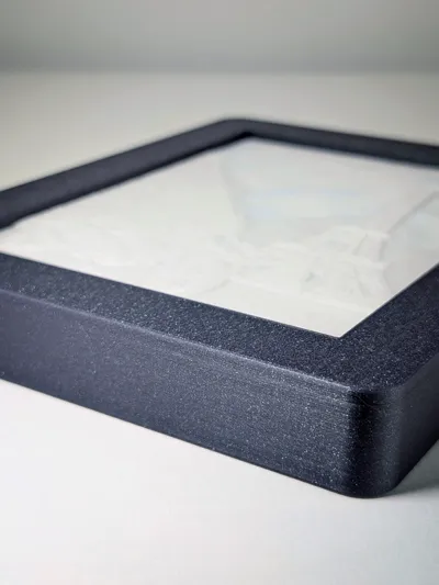 Lithophane Frame for Bambu LED - CMYK / B&W - Free 3D Print Model ...