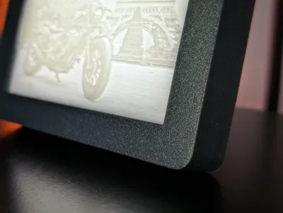 Lithophane Frame for Bambu LED - CMYK / B&W - Free 3D Print Model ...