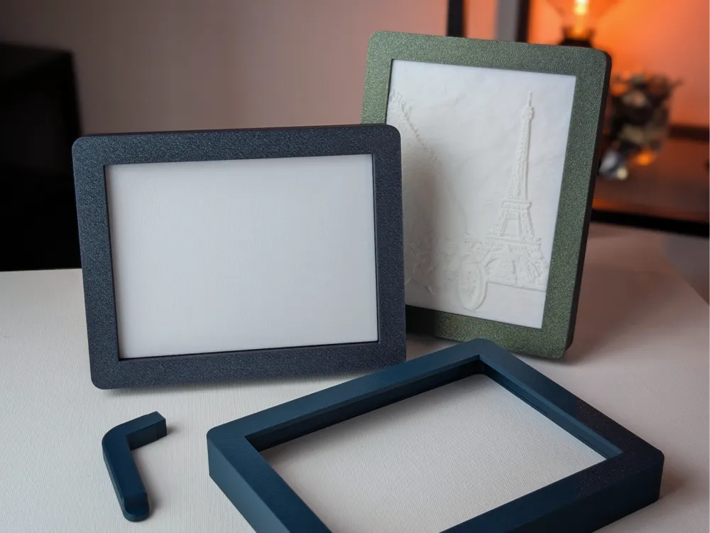 Modern Lithophane Frame - CMYK / B&W by hugo.workshop - MakerWorld