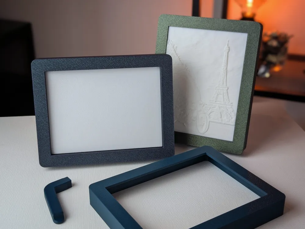 Lithophane Frame for Bambu LED - CMYK / B&W - MakerWorld 3D Model | 3Drop