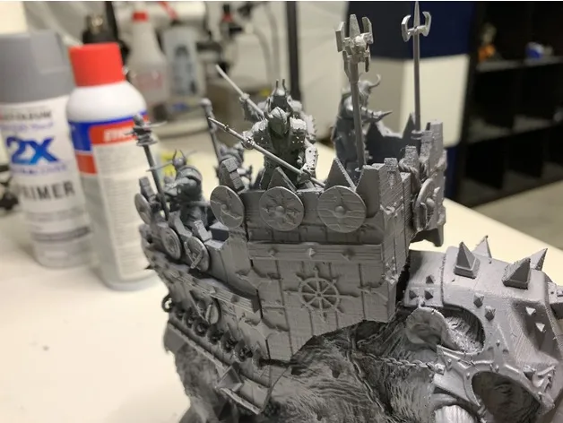Warhammer - Chaos War Mammoth - Free 3D Print Model - MakerWorld