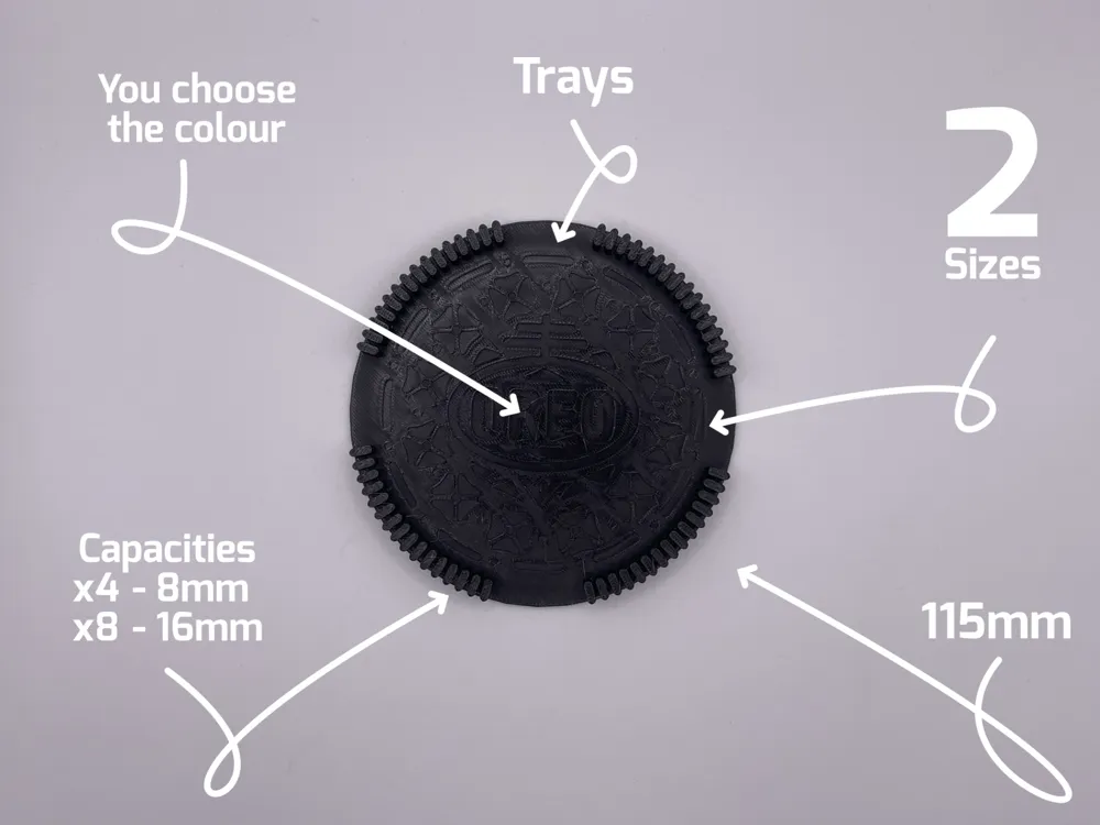 Oreo Cookie (Biscuit) Coaster Pack & Trays by MalcTheOracle MakerWorld ...