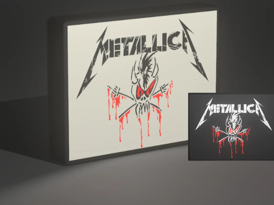 Metallica Live Sh*t Lightbox by MartinRimerS MakerWorld: Download Free ...