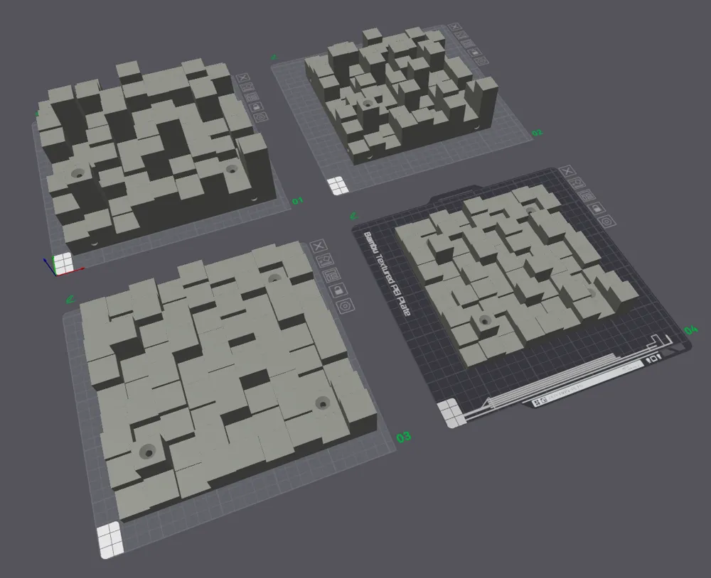 QRD Sound Diffusion / Dampening Acoustic Panel - Free 3D Print Model ...