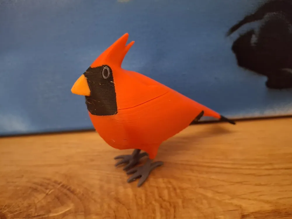Miniature Cardinal Bird by Rov3r MakerWorld: Download Free 3D Models