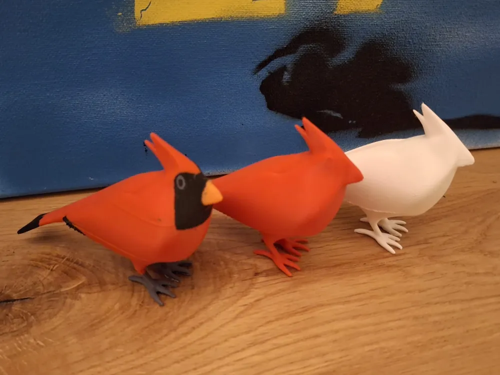 Miniature Cardinal Bird by Rov3r MakerWorld: Download Free 3D Models