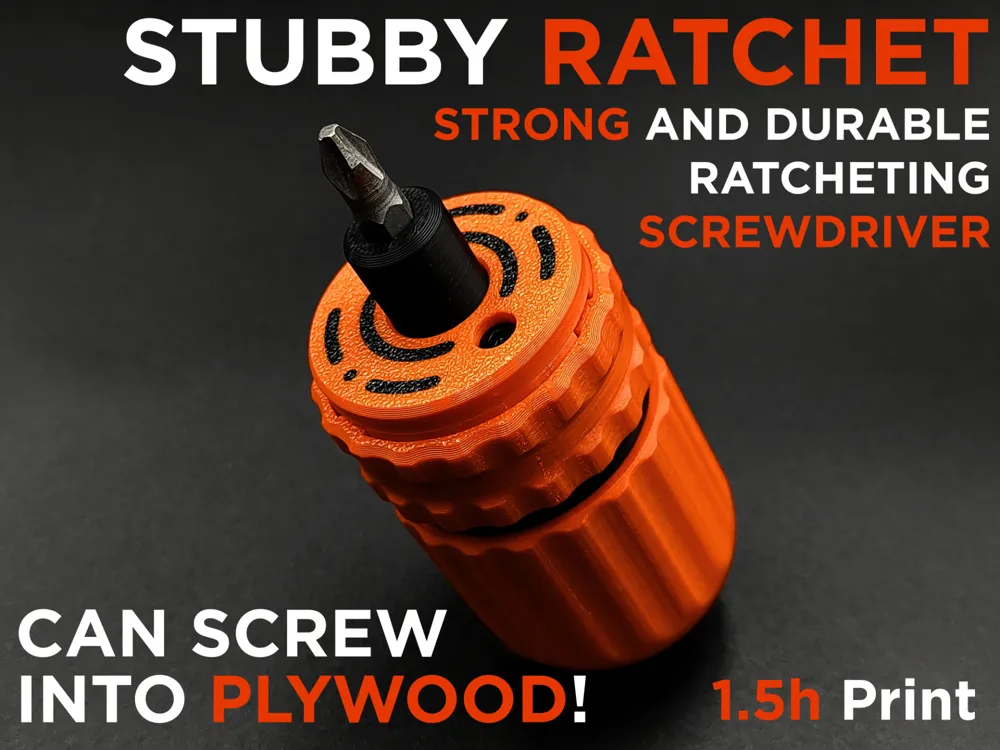 Strong Reversible Ratcheting Stubby Screwdriver by Kwiatens MakerWorld ...
