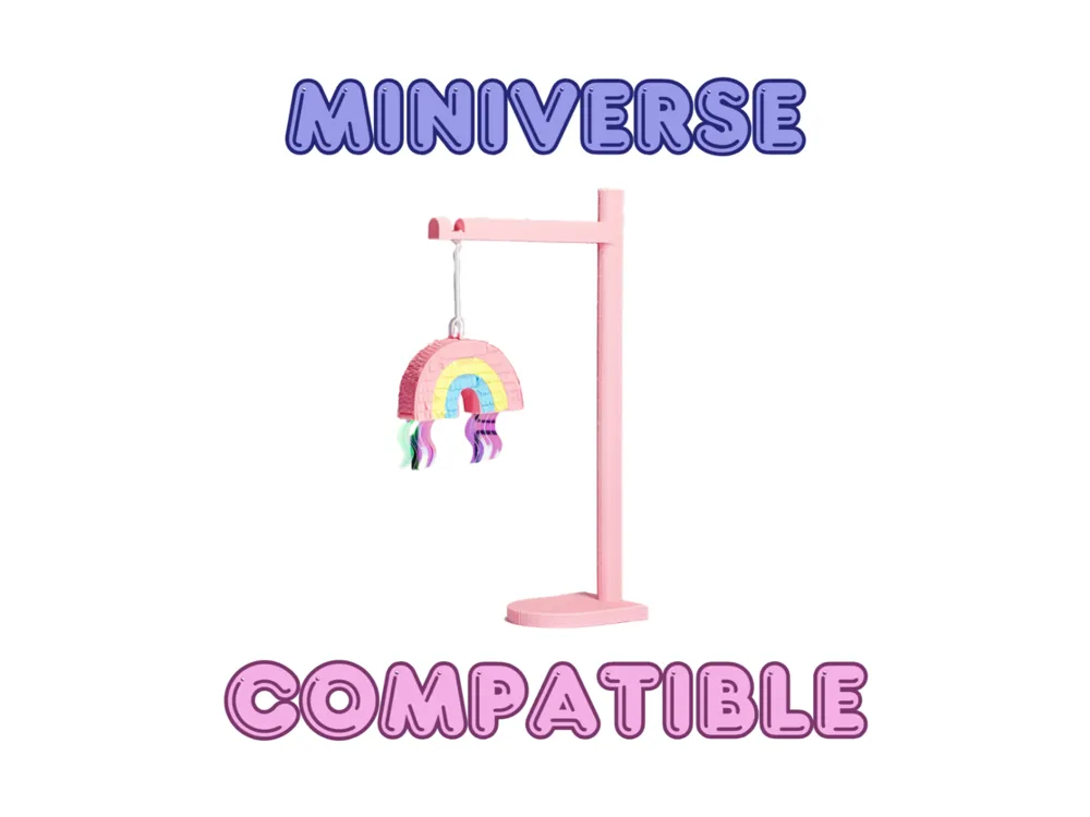 Piñata Stand for Miniverse Birthday Piñatas by AmbersMinis - MakerWorld