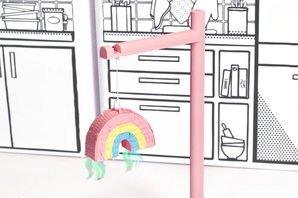 Piñata Stand for Miniverse Birthday Piñatas by AmbersMinis - MakerWorld