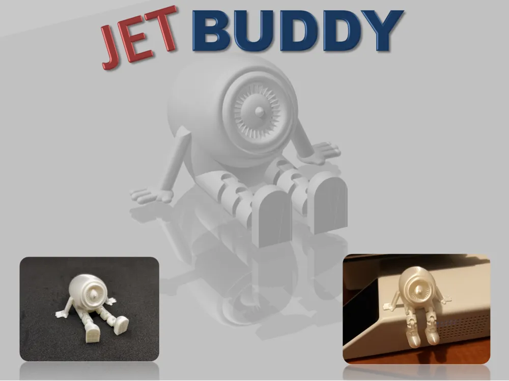 Jet Engine flexi leg - jet buddy by MadeAs 3D Designs - MakerWorld