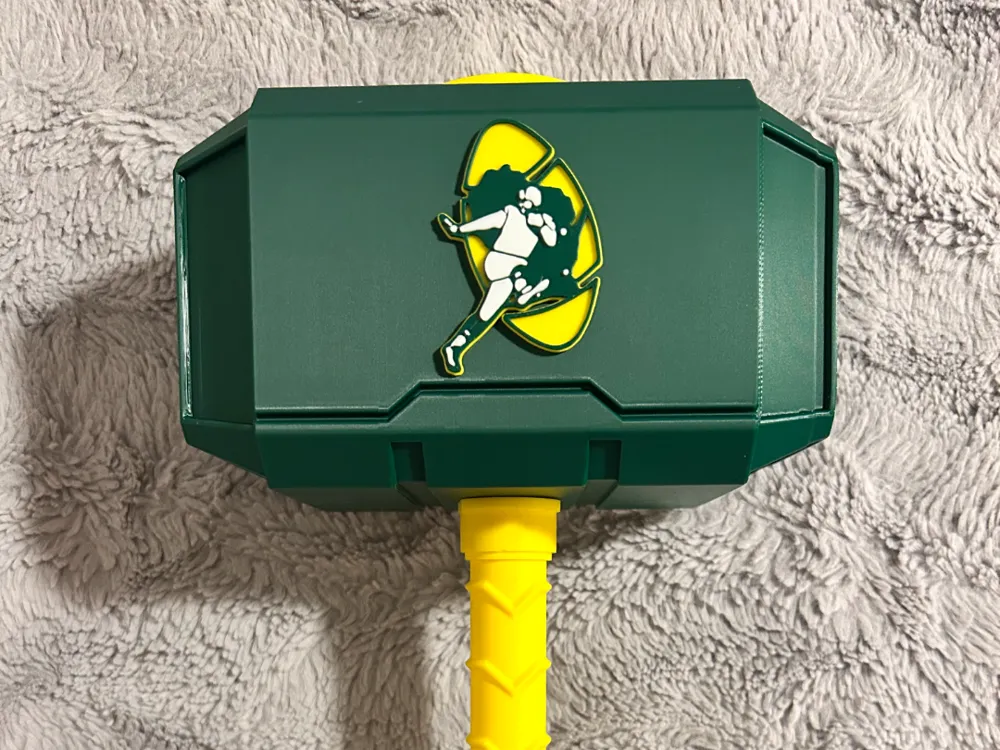 Green Bay Packers Throwback LOGO for Thor's Hammer - Free 3D Print ...