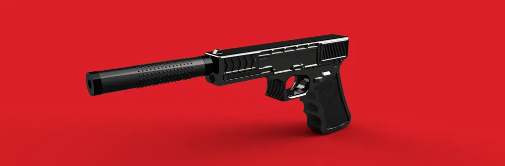 Functional scew Silencer gun / handgun / pistol by Christian.C8 ...