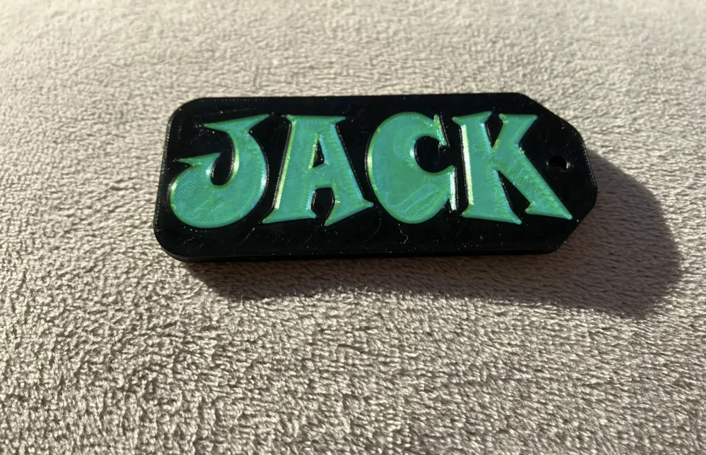 Jack, name tag (AMS and NON AMS version) by Bens3ds - MakerWorld