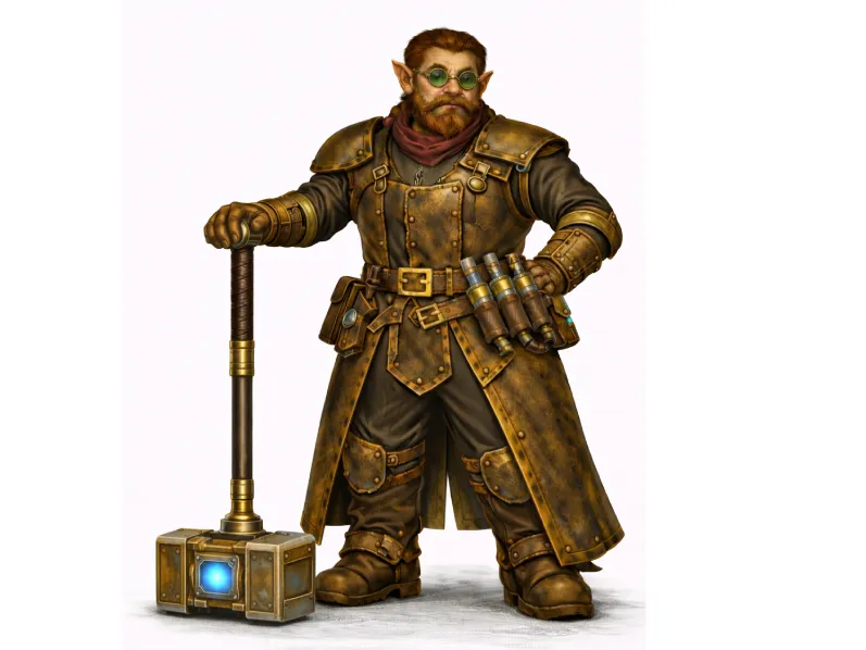 Battlesmith Artificer - Free 3D Print Model - MakerWorld