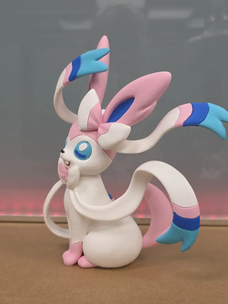 Pokémon Sylveon / NO AMS - Free 3D Print Model - MakerWorld