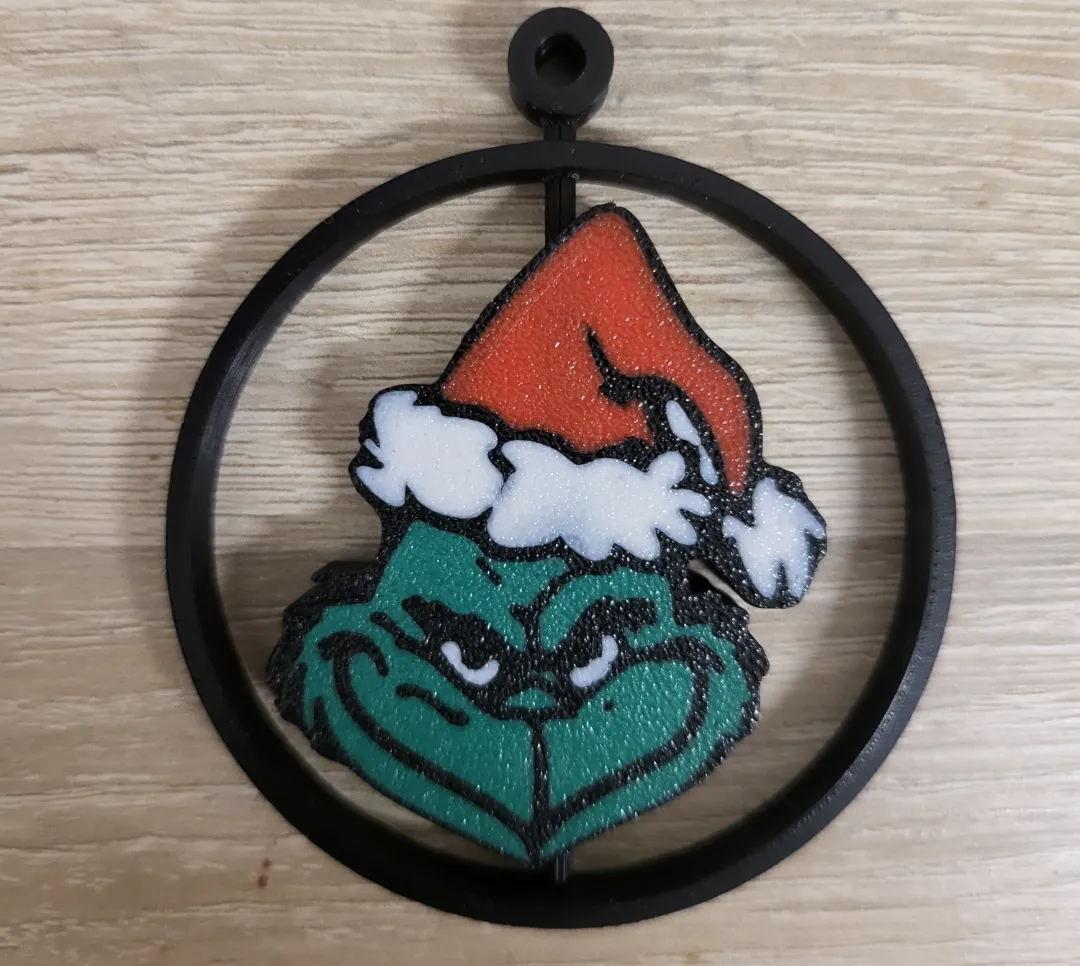 Grinch Spinner Ornament by aobens MakerWorld: Download Free 3D Models