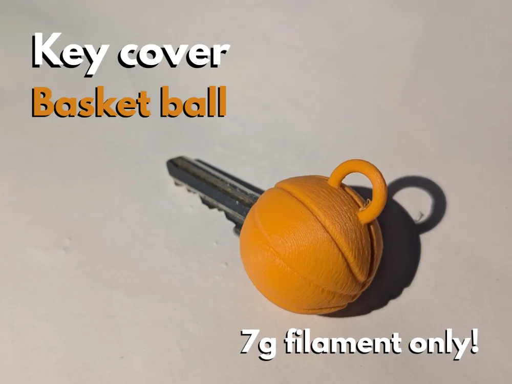 Basketball Key Cover Keychain! NO AMS!7g by Kontrol MakerWorld ...