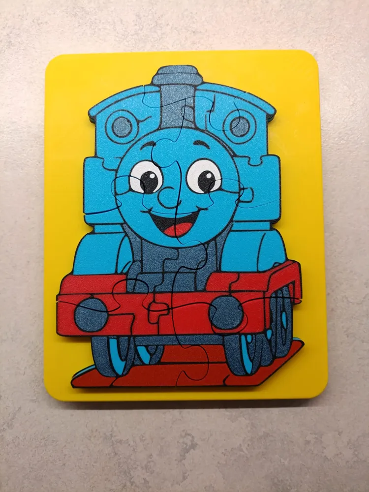 Train Thomas - Puzzle - Free 3D Print Model - MakerWorld