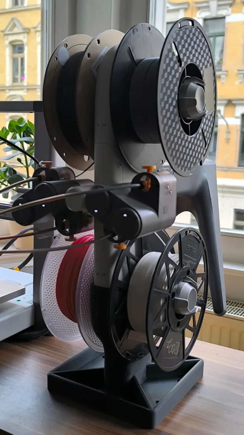 Ams Lite Vertical Stand - base with screw holes Remixed by Angelius ...