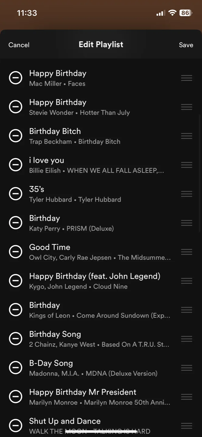 Happy Birthday Spotify Playlist Tag Remixed by D Collmar MakerWorld ...