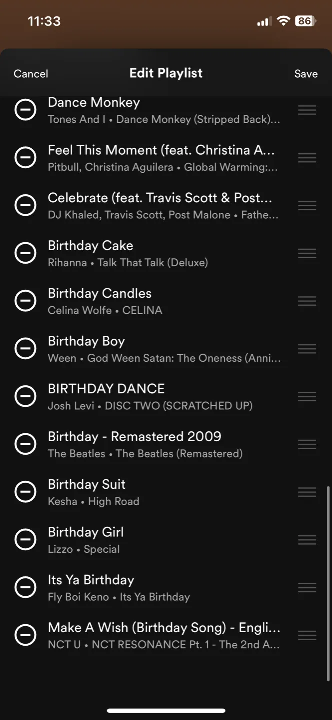 Happy Birthday Spotify Playlist Tag Remixed by D Collmar MakerWorld ...