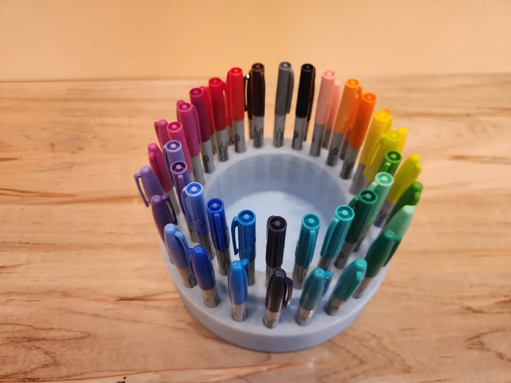 Rotating Sharpie Marker Carousel - Free 3D Print Model - MakerWorld