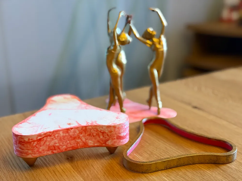Kit011: Rotating Dial Clock, Three Graces - Free 3D Print Model ...