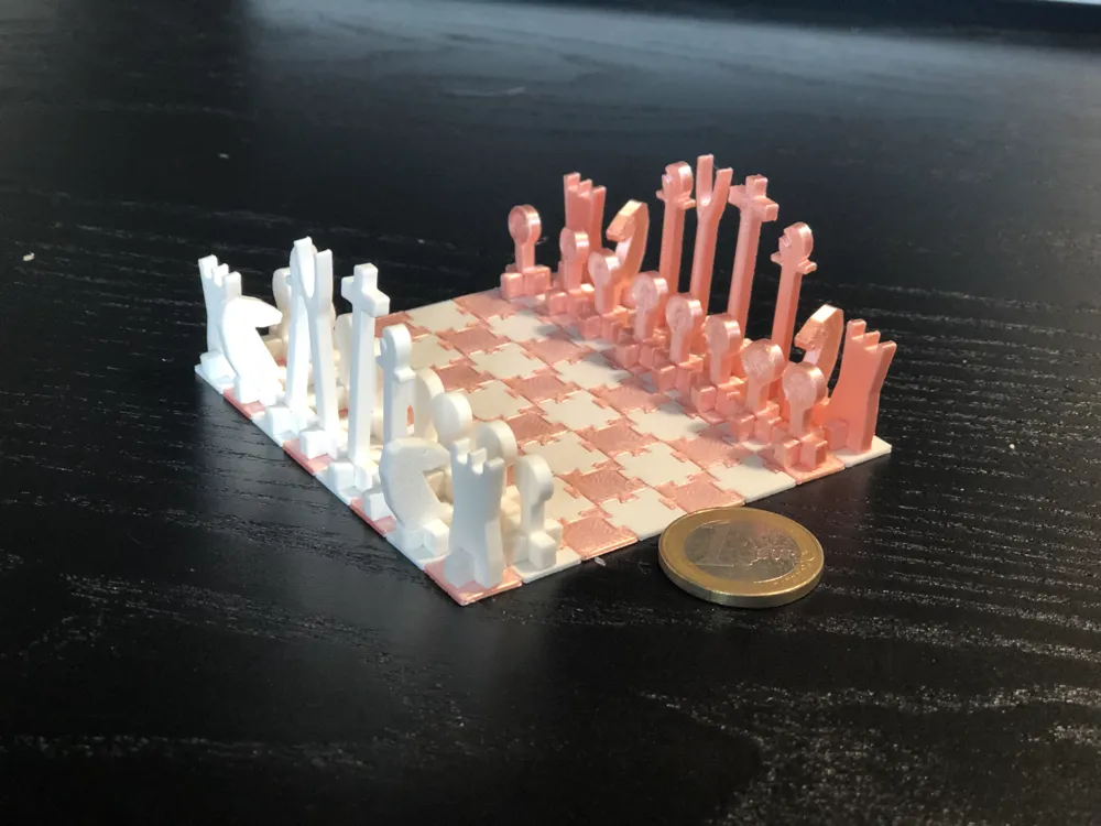 Puzzel Extreme Tiny Chess Set! (no ams) by Timo - MakerWorld