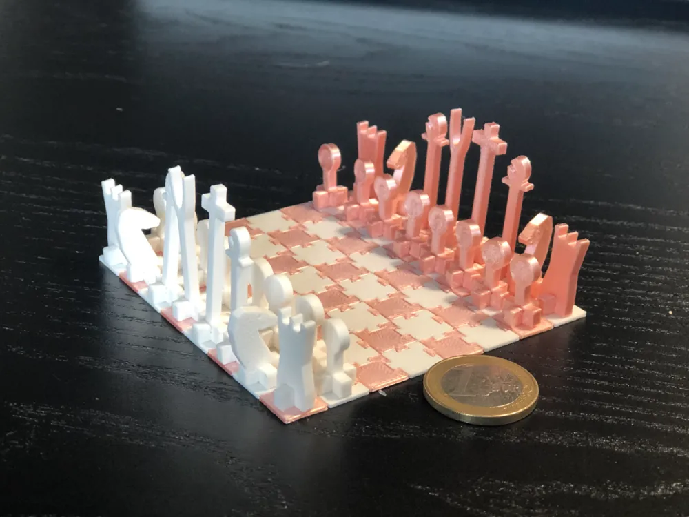 Puzzel Extreme Tiny Chess Set! (no ams) by Timo - MakerWorld