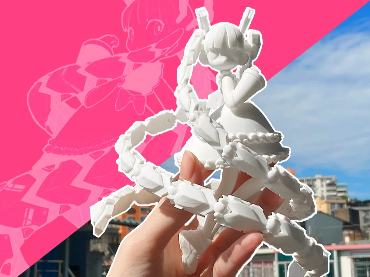 Mechanical Girl - Posable Twintails by 青哐哐 - MakerWorld