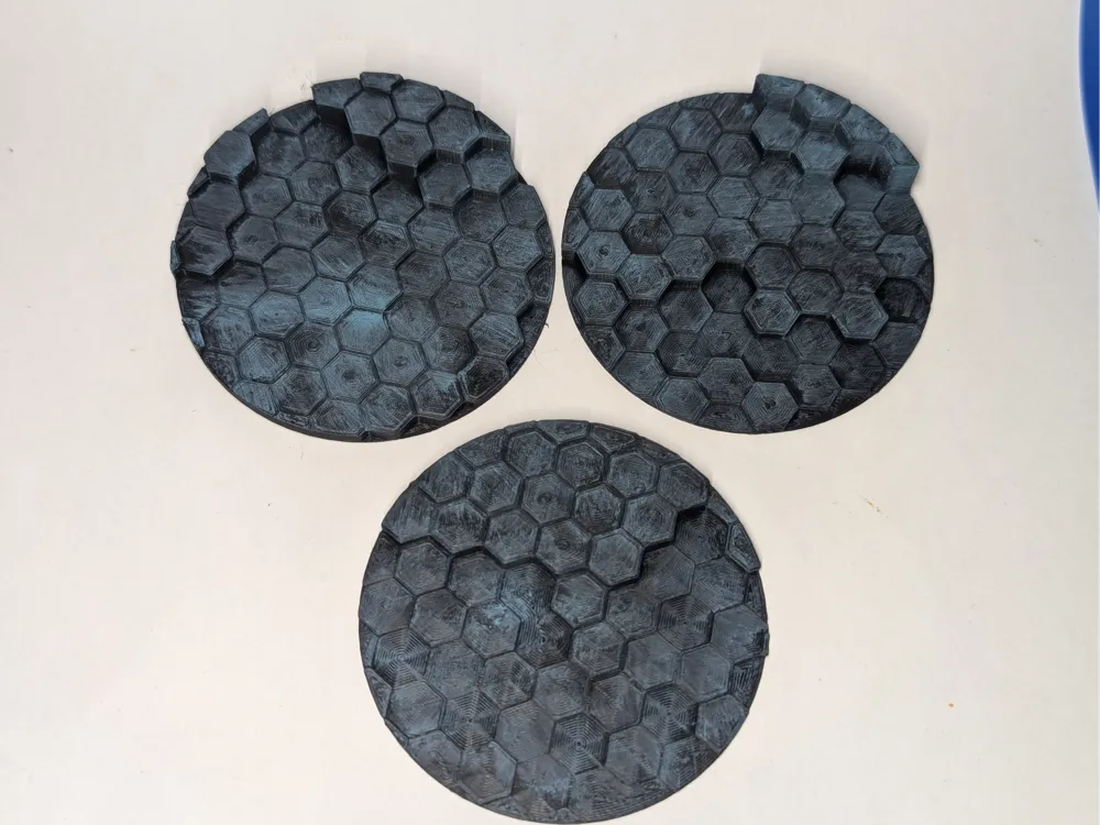 Base Topper 50mm 65mm Basalt 40k Age of Sigmar DnD by DaChemika ...