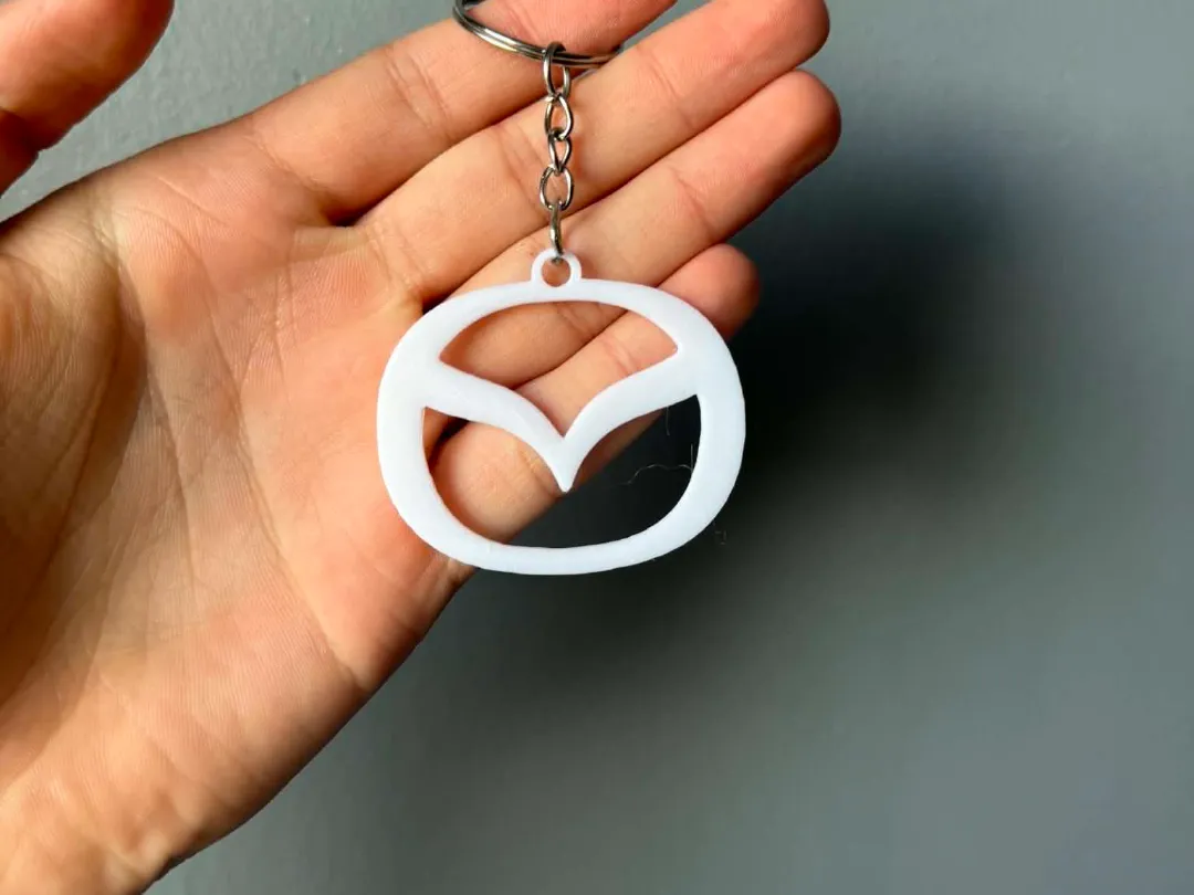 Mazda Logo Keychain - Free 3D Print Model - MakerWorld
