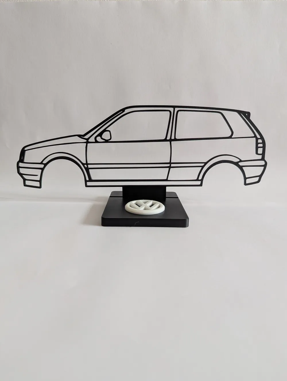 Volkswagen Golf MK3 silhouette by Dava MakerWorld: Download Free 3D Models