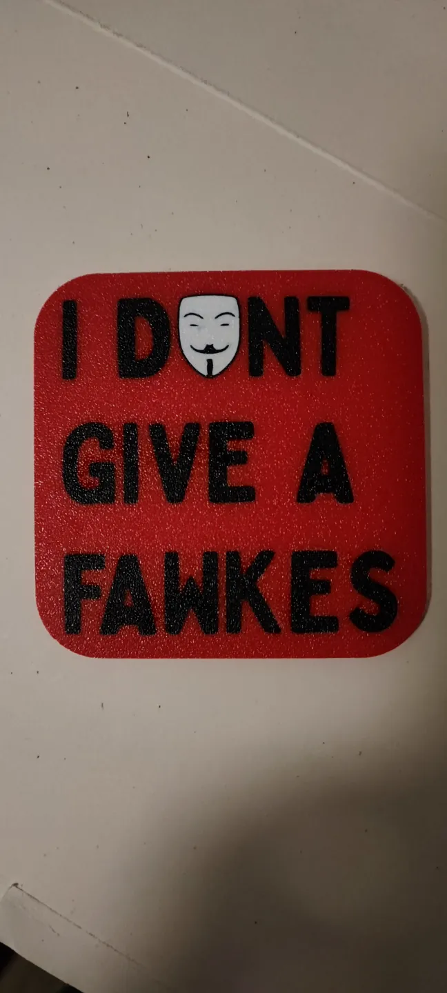 GUY FAWKES COASTER by peace or pieces - MakerWorld