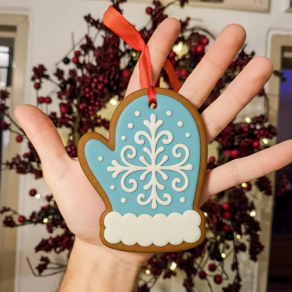 Christmas glove – Gingerbread Ornament (NO AMS) by teapack MakerWorld ...