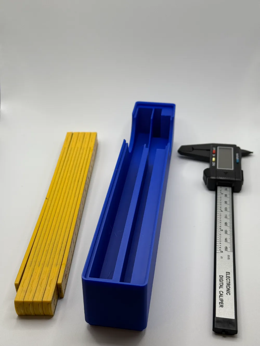 Gridfinity Folding Ruler + Digital Caliper Tray by toffe - MakerWorld