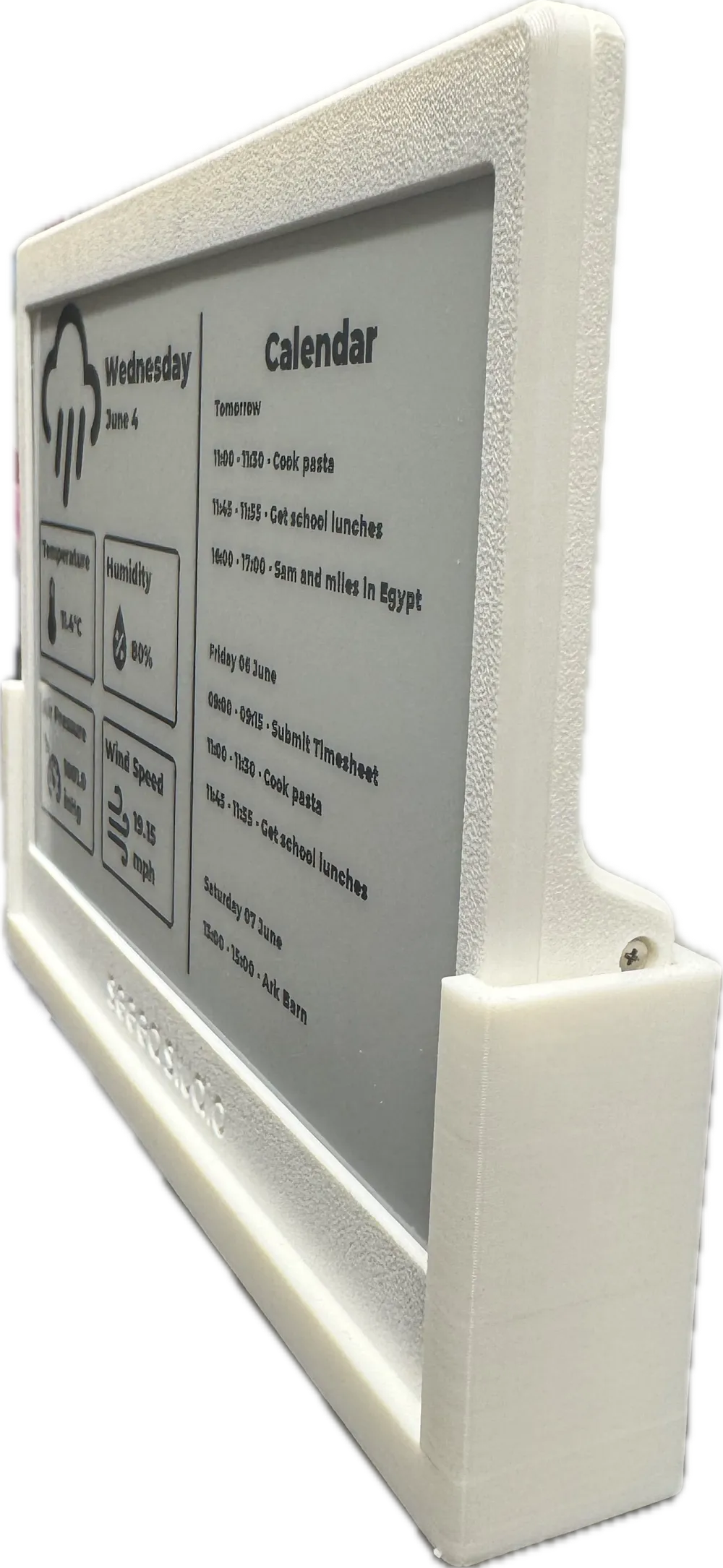 Soporte de pared para panel ePaper Seeed Studio XIAO de 7,5" por ...