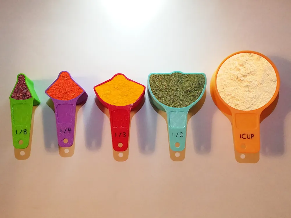 Visual Fraction Measuring Cups - Concentric - Free 3D Print Model ...