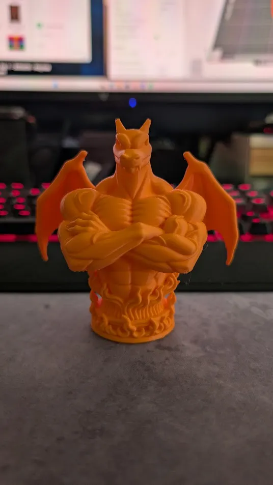 Badass Charizard bust with wings by lemeneur MakerWorld: Download Free ...