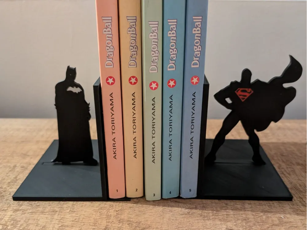 Batman VS Superman Modular Bookends by kavaliero - MakerWorld