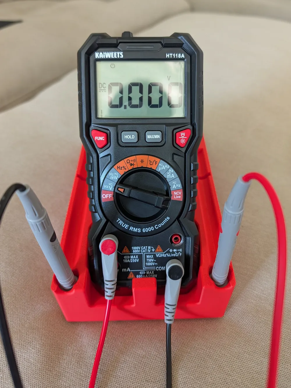 Gridfinity Bin - Kaiweets HT118A HT118E Multimeter by Arjun Prabhu MakerWorld: Download Free 3D ...