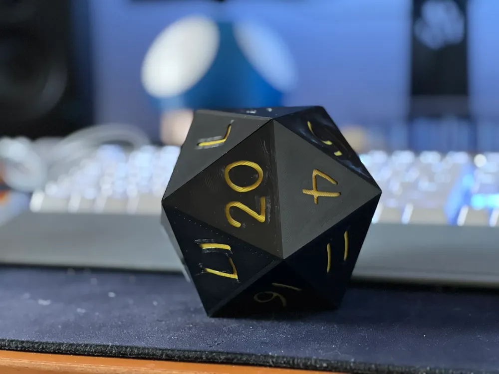 Icosahedron D20 Dice Container by NavierIsStoked - MakerWorld