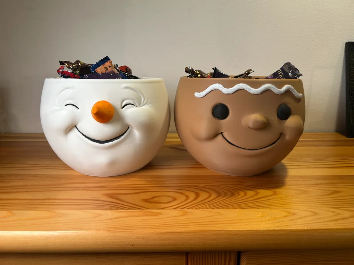 Christmas candy bowls by R73CH MakerWorld: Download Free 3D Models